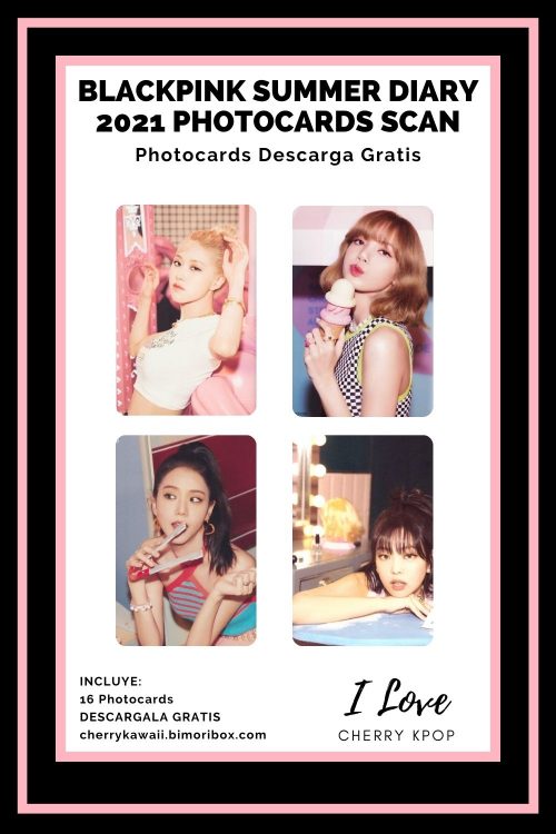BLACKPINK SUMMER DIARY 2021 PHOTOCARDS SCAN