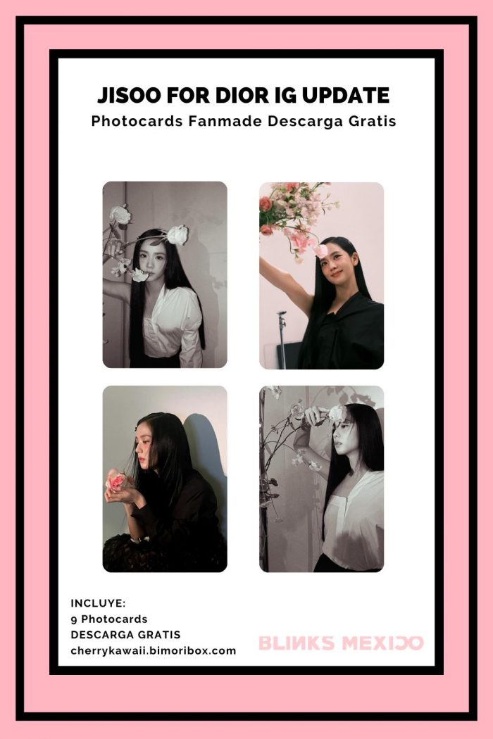 JISOO FOR DIOR IG UPDATE PHOTOCARDS FANMADE