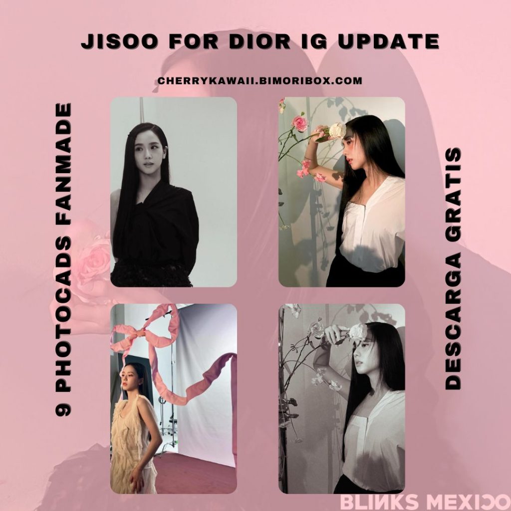 JISOO FOR DIOR IG UPDATE PHOTOCARDS FANMADE
